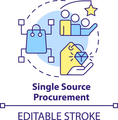 Purchase order blue gradient concept icon – Royalty-Free Vector ...