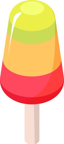 Fruit popsicle ice lolly Royalty Free Vector Image