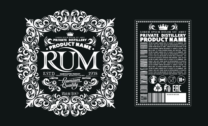 Old style label Royalty Free Vector Image - VectorStock