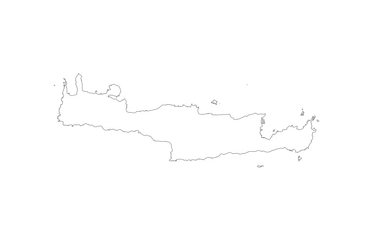 One line drawing tropical oasis island paradise Vector Image