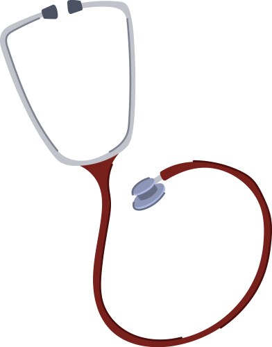Diagnosis stethoscope cartoon Royalty Free Vector Image
