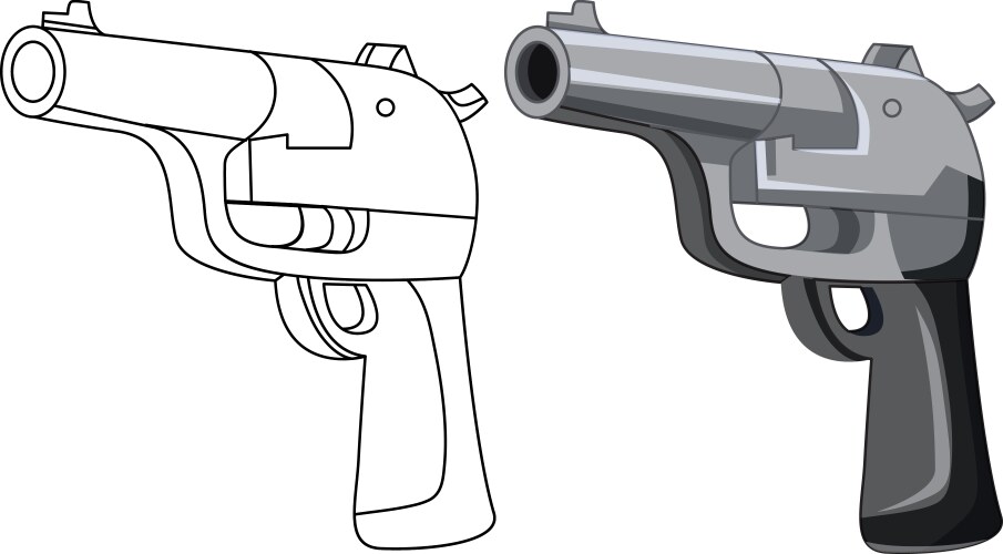 Cartoon Gun Vector Images (over 27,000)