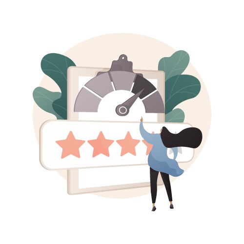 Employee performance evaluation blue gradient Vector Image