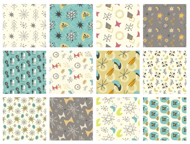 Trendy pattern set Royalty Free Vector Image - VectorStock