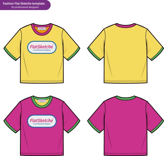 Tank crop top sleeveless garment summer fashion Vector Image