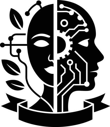 Human-Tech Hybrid Face – Free Vector | VectorStock