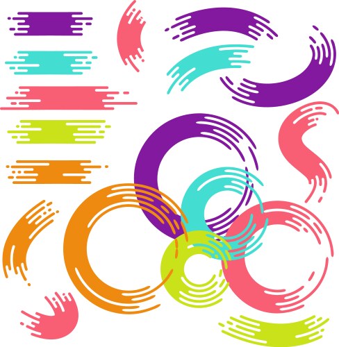 Abstract hand painted rainbow watercolor Vector Image