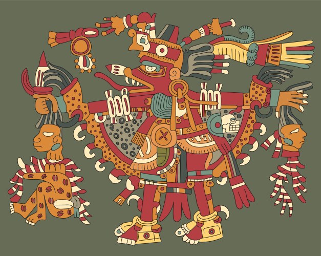 Olympian gods flat icon set Royalty Free Vector Image