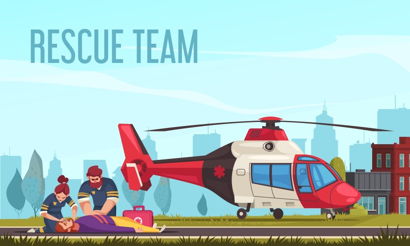 Emergency escape cartoon Royalty Free Vector Image