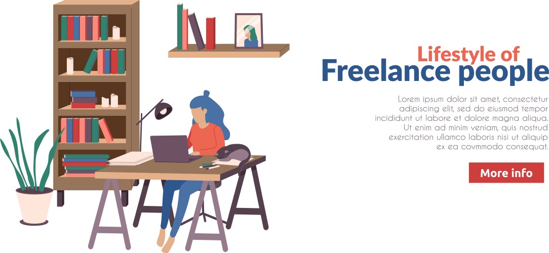 Flat set of 18 freelance characters on white Vector Image