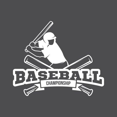 Baseball logo and insignia Royalty Free Vector Image