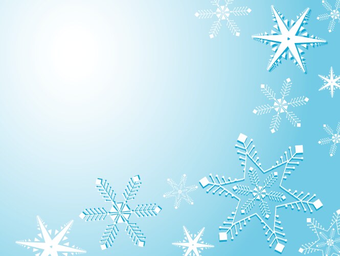 Stylish abstract background 3d ornate snowflake Vector Image