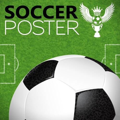 Soccer poster Royalty Free Vector Image - VectorStock