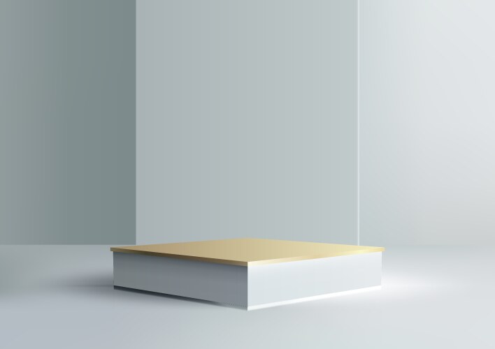 Marble podium with wood table top Royalty Free Vector Image