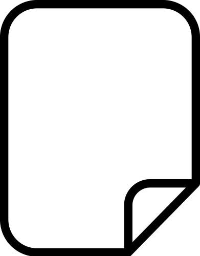 Blank file icon Royalty Free Vector Image - VectorStock