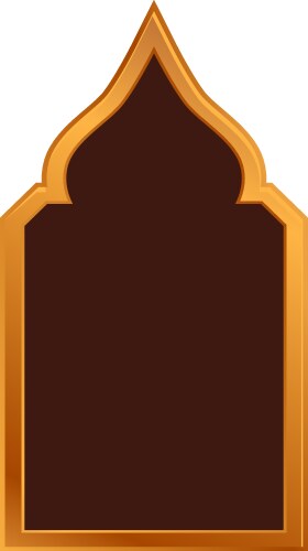 Traditional arabic window frame with ornamental Vector Image