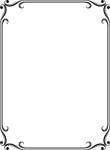 Simple ornamental decorative frame Royalty Free Vector Image
