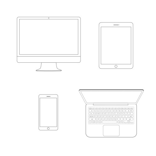 Computer Outline Vector Images (over 590,000)
