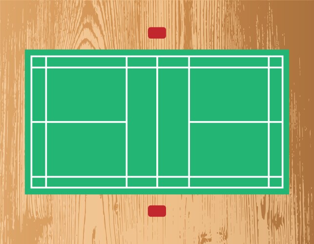 Badminton field Royalty Free Vector Image - VectorStock