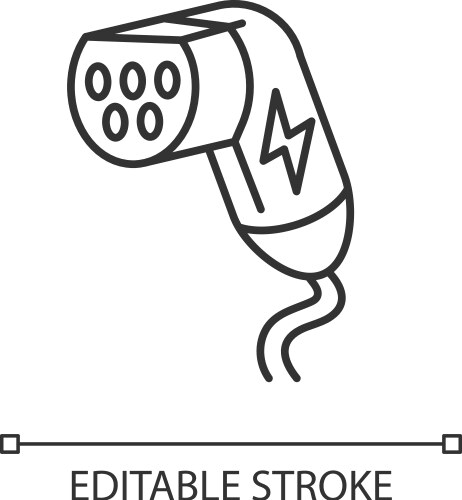 Usb charging plug icon Royalty Free Vector Image
