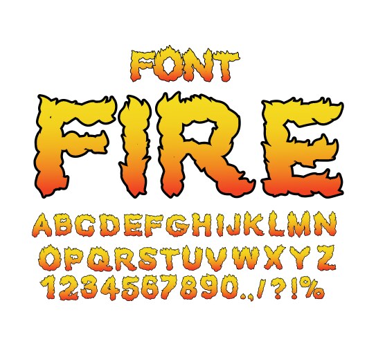Graffiti font alphabet letters Royalty Free Vector Image