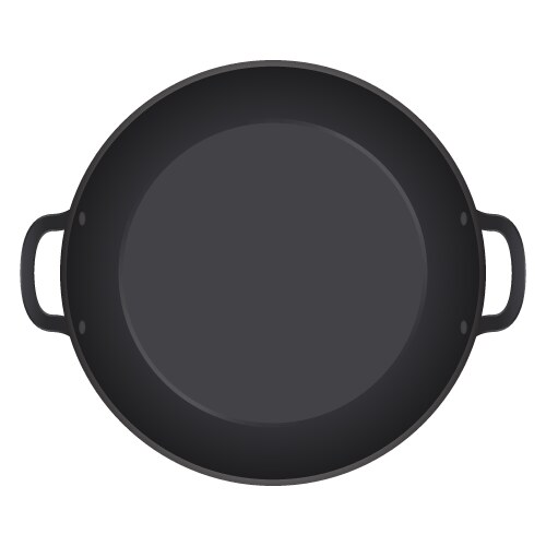 Empty pan Royalty Free Vector Image - VectorStock