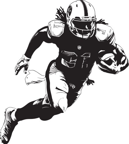 Touchdown tornado graphic of nfl scoring Vector Image