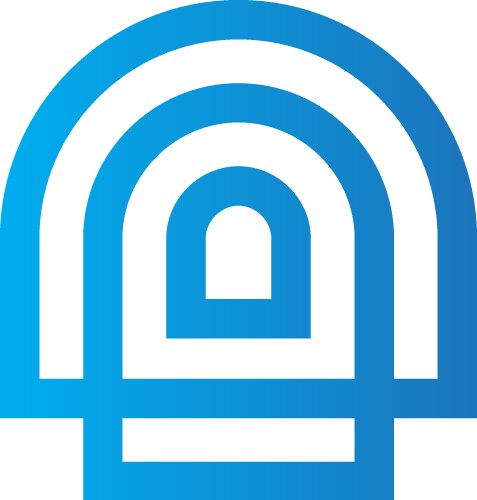 Abstract gate company logo Royalty Free Vector Image