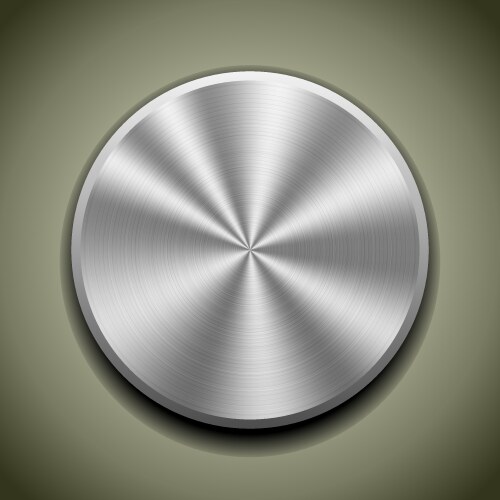 Metal button icon Royalty Free Vector Image - VectorStock