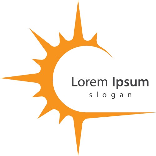 Sun spiral logo Royalty Free Vector Image - VectorStock