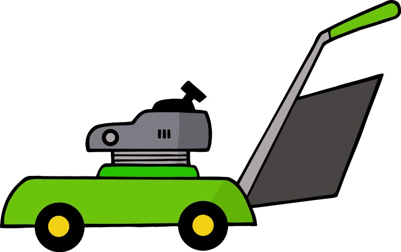 Cartoon Lawn Mower Vector Images (over 1,100)