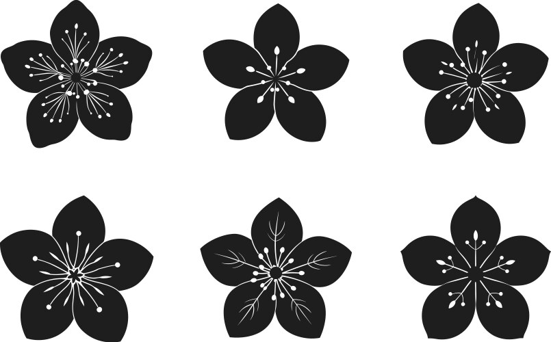 Cherry Blossom Outline Vector Images (over 2,600)