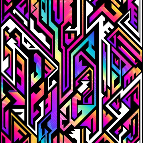 Red circuit seamless pattern Royalty Free Vector Image