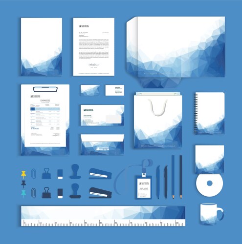 Corporate identity design template Royalty Free Vector Image