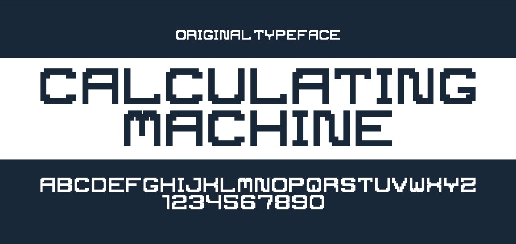 Minimal geometric cyberpunk font with facet Vector Image
