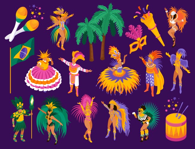 Brazil carnival design element Royalty Free Vector Image