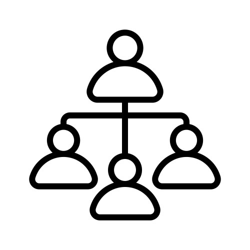 Team structure Royalty Free Vector Image - VectorStock