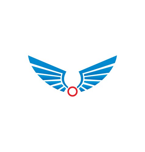 Phoenix bird fly logo Royalty Free Vector Image