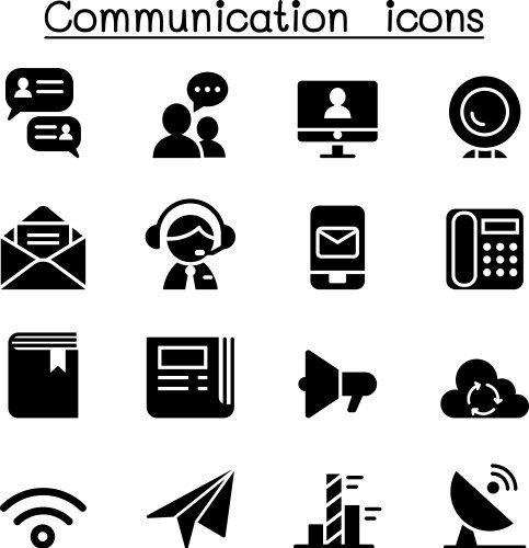Website communication icon Royalty Free Vector Image