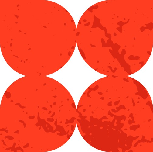 Risograph half circle shape Royalty Free Vector Image