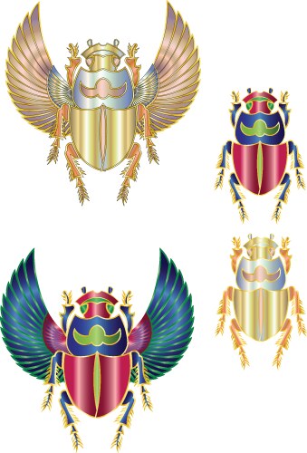 Cartoon scarab Royalty Free Vector Image - VectorStock