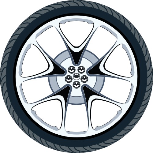 Alloy Wheel Silhouette Vector Images (over 1,000)