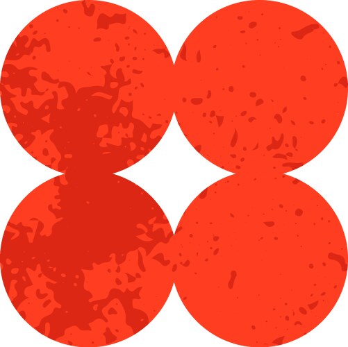 Risograph half circle shape Royalty Free Vector Image