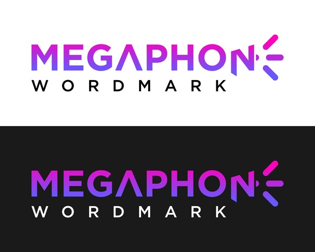 Megaphone logo Royalty Free Vector Image - VectorStock