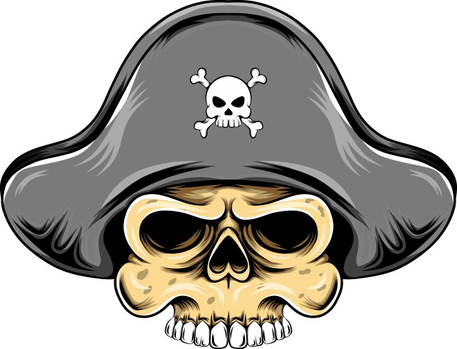 Pirate head Royalty Free Vector Image - VectorStock