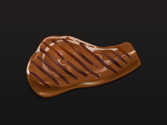 Beef steak icon isometric style Royalty Free Vector Image