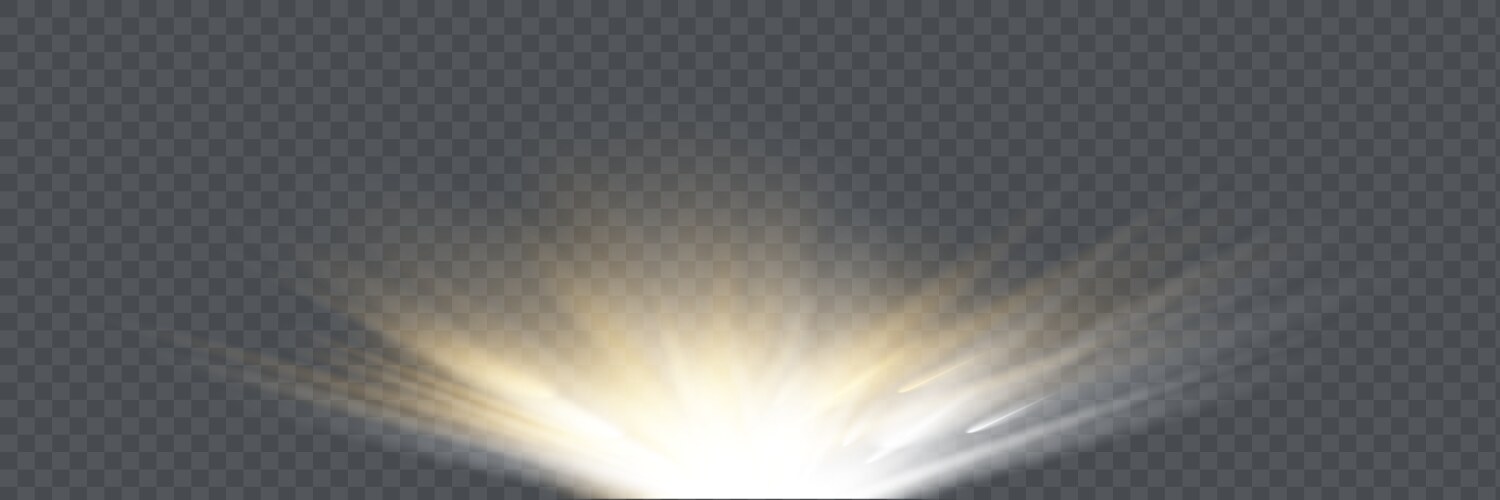 Sun ray light Royalty Free Vector Image - VectorStock