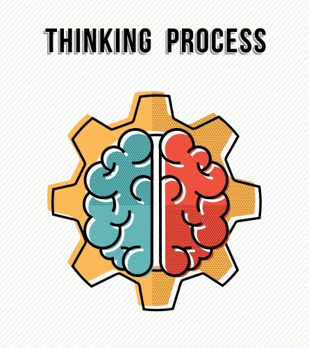 Brain process Royalty Free Vector Image - VectorStock