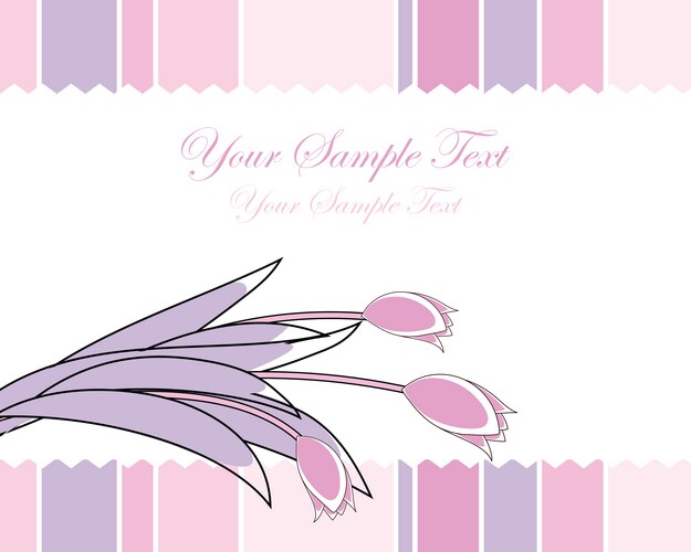 Cool template frame design for greeting card Vector Image