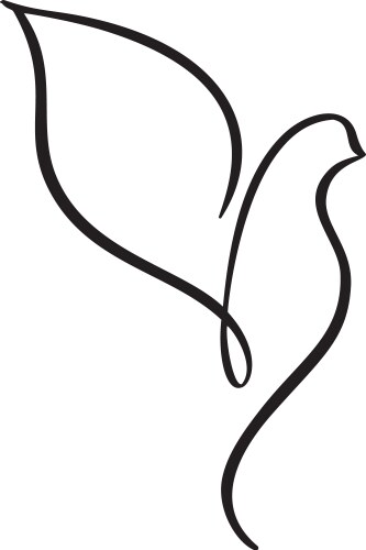 Dove Line Drawing Vector Images (over 5,900)